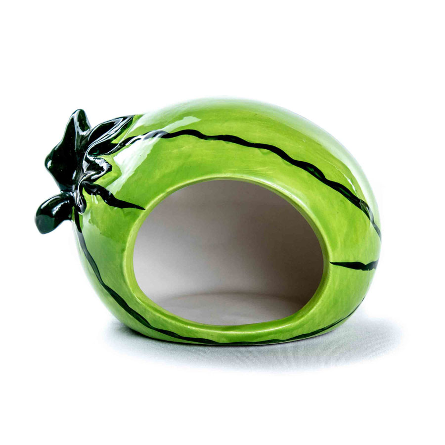 HP Sm Animal Ceramic Watermelon Hideout - Rookes Pet Products